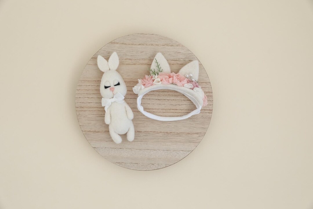 MADE TO ORDER! Felted Bunny Props | Newborn Photography Prop Wool ...