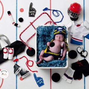 RTS! Felted Hockey Set | Felted Stuffy Toys Newborn Photography Props ...