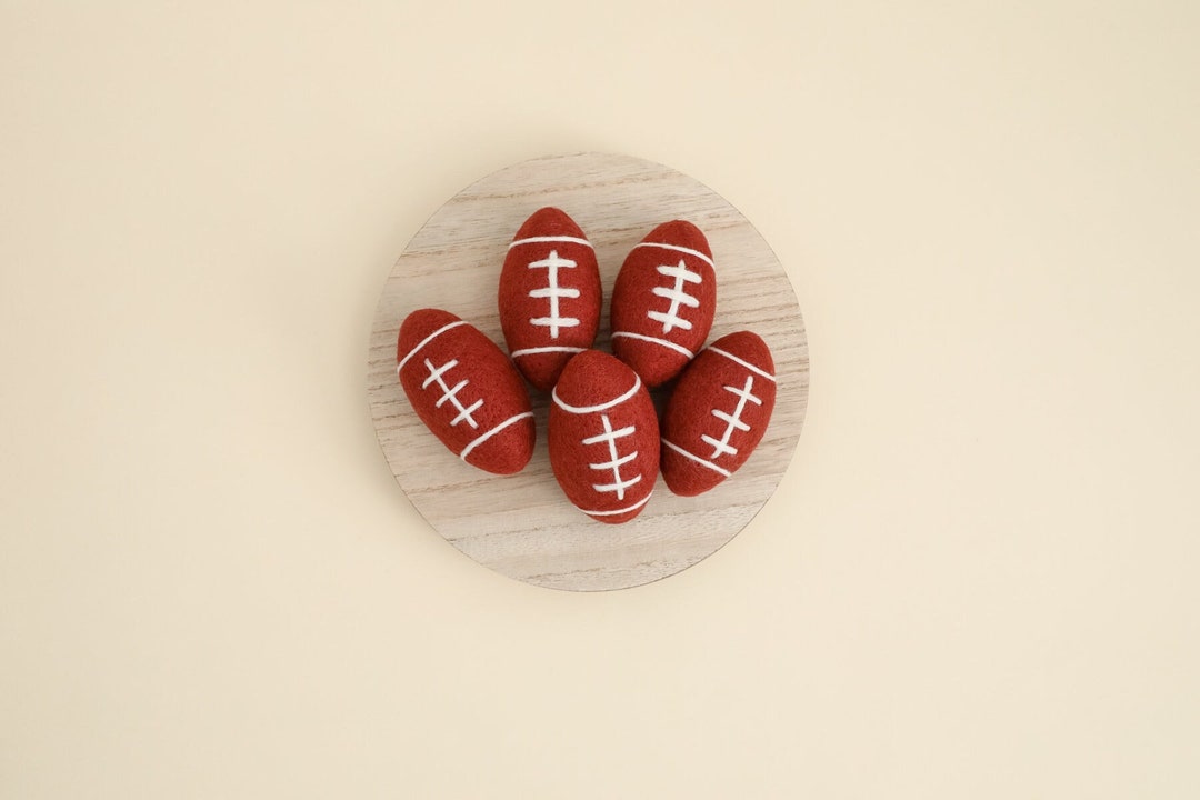 RTS! Felted Football | Felted Stuffie Toy Newborn Photography Props ...