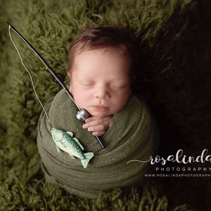 PRE-ORDER Newborn Fishing Set Fishing Rod With Fish Newborn Photography ...