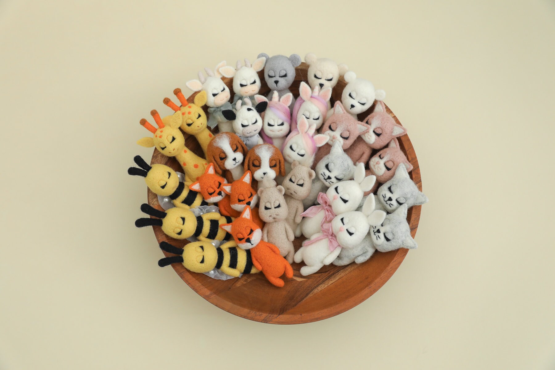 MADE TO ORDER! Felted Fox Props | Newborn Photography Prop Wool Animal ...
