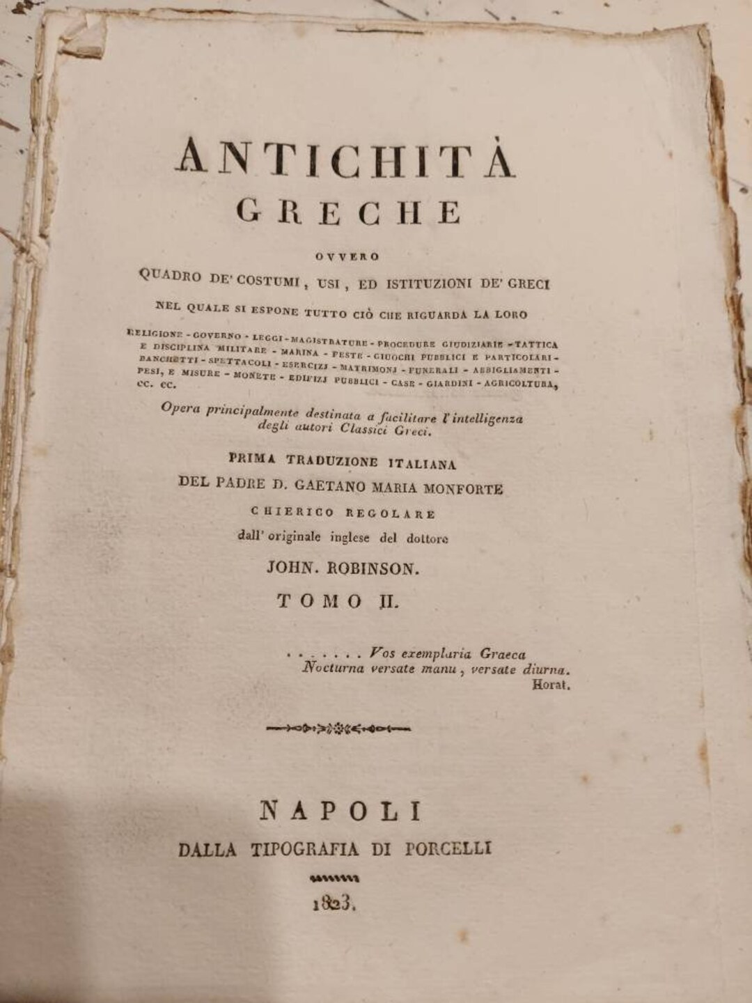 Book on Greek Gods of 1823 - Etsy