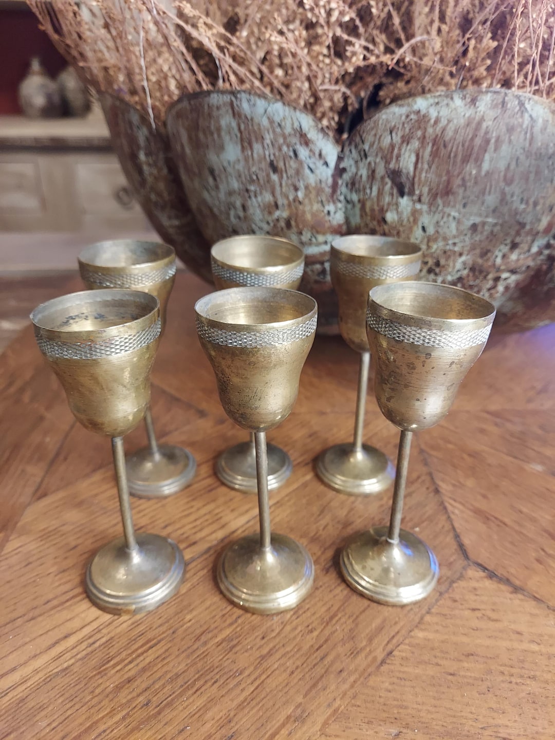 Small Brass Goblets - Etsy