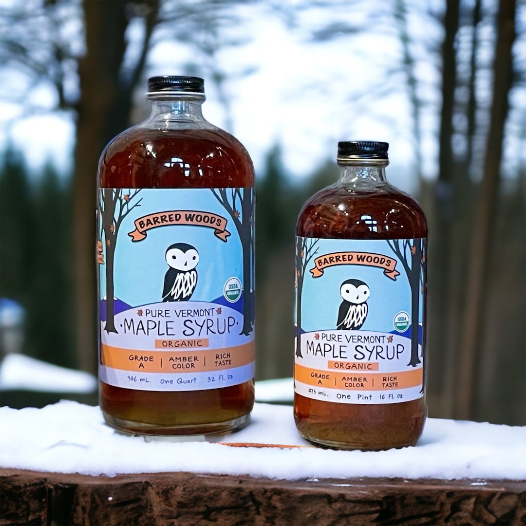 2025 Maple Syrup - Pure Organic Vermont Maple Syrup - Boston Round ...