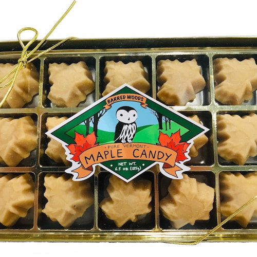 Maple Candy Gold Gift Box of 15 Maple Leaf Candies Free - Etsy