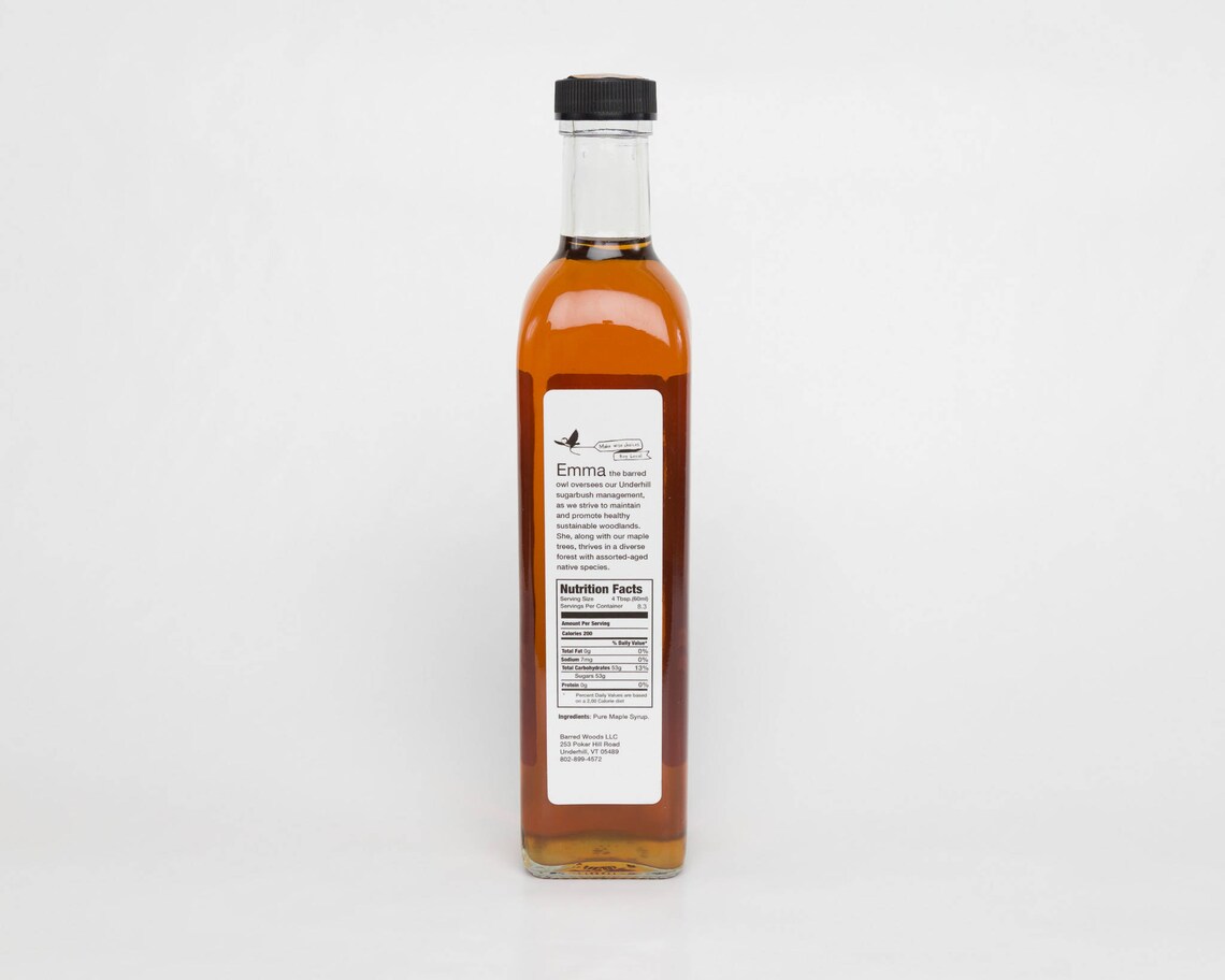 Maple Syrup Bottle Gift Set 500m Artisan Bottle of Pure | Etsy