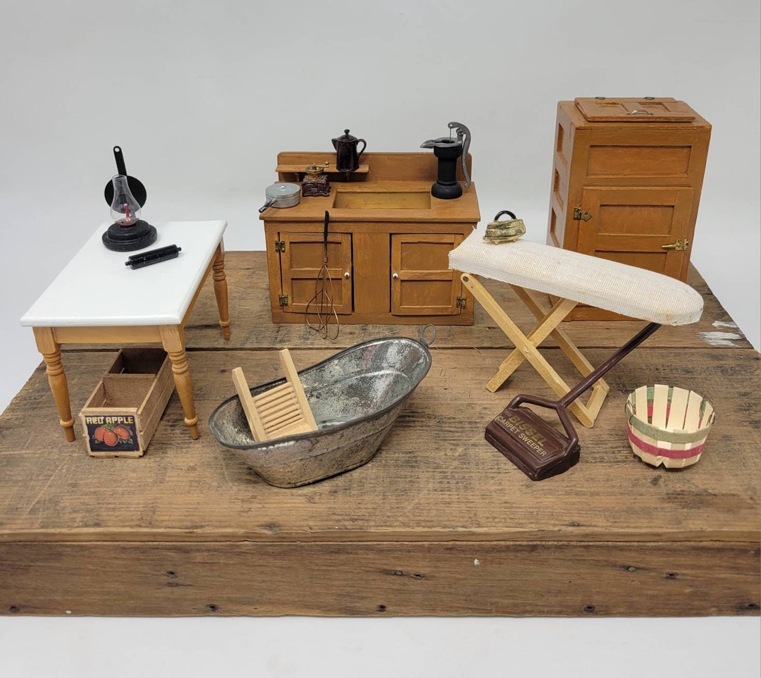 Vintage Miniature Furniture and Accessories Miniature House - Etsy