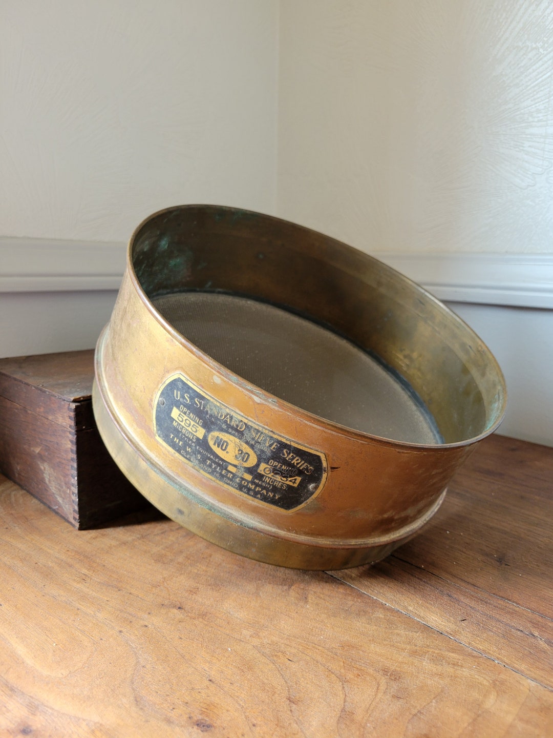 U.S. Standard Sieve Series No. 10 by the W. S. Tyler Company * Vintage ...