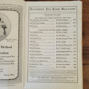 The Red Book Magazine * December 1915 * Rupert Hughes * Gilbert Parker ...