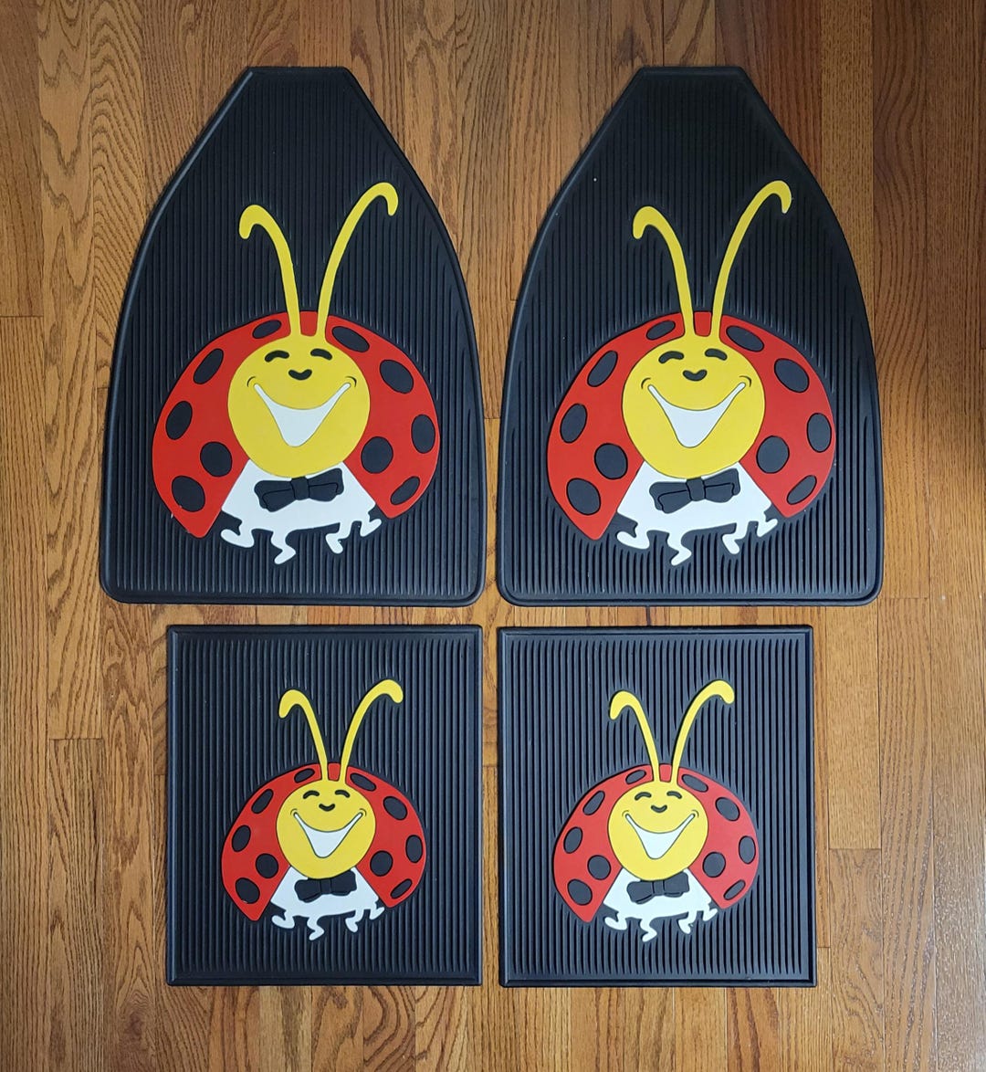 Vintage Volkswagen Floor Mats 4 Piece Set * Lady Bug Logo * NOS - Etsy