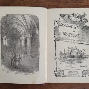 1858 Rollo's Tour in Europe * Rollo in Geneva by Jacob Abbot - Etsy