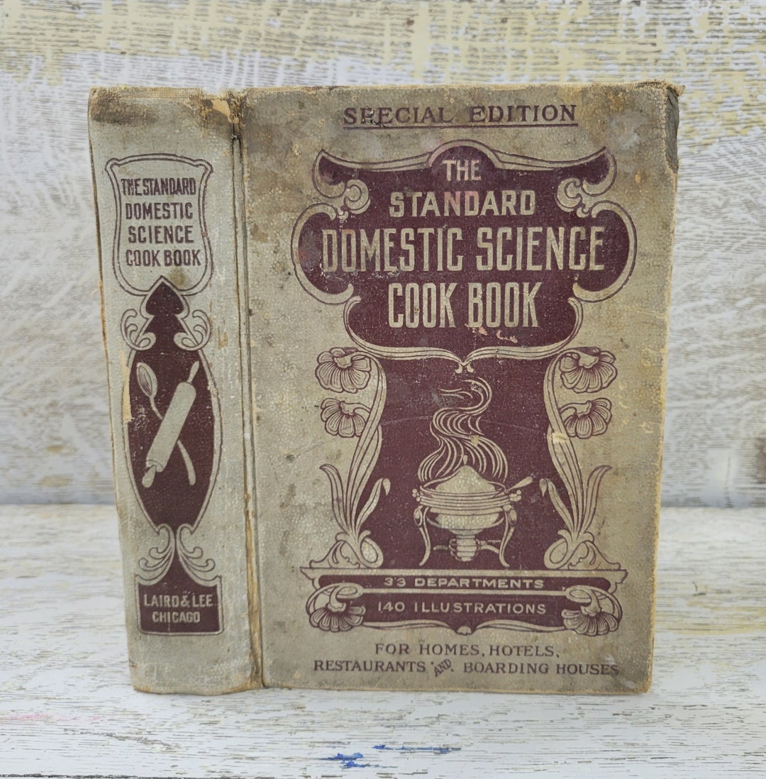 RARE! the Standard Domestic Science Cook-book 1908 * Jennie Hansey ...