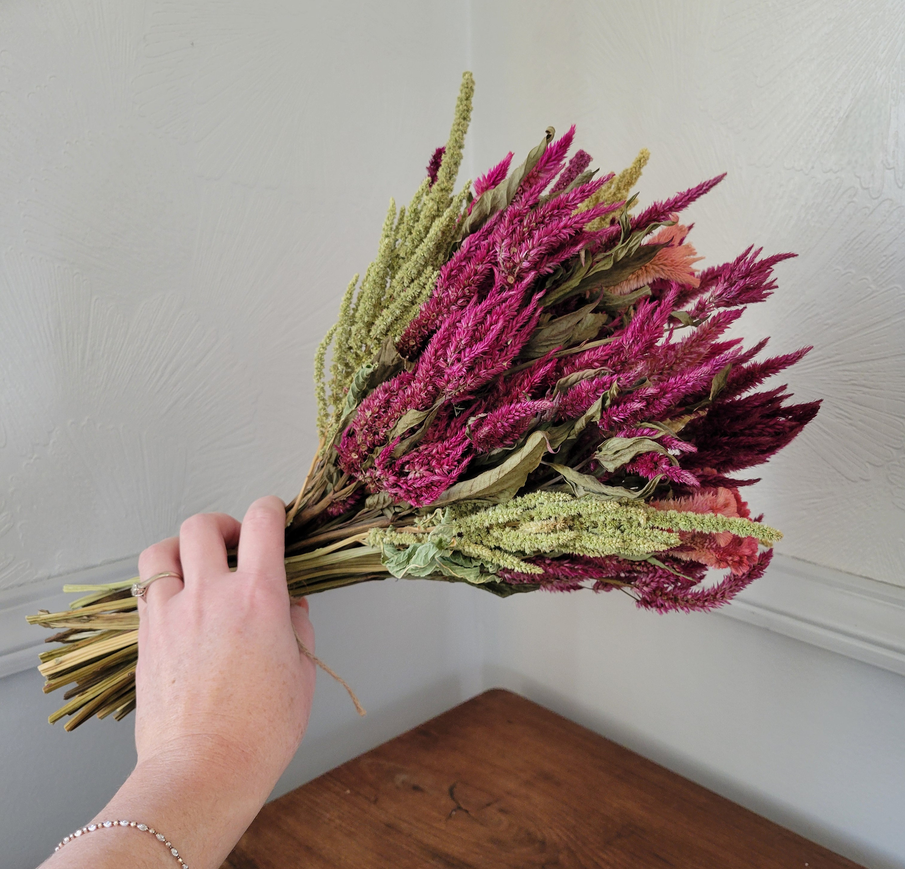 Dried Celosia Amaranth Bouquet Natural Grown in USA - Etsy