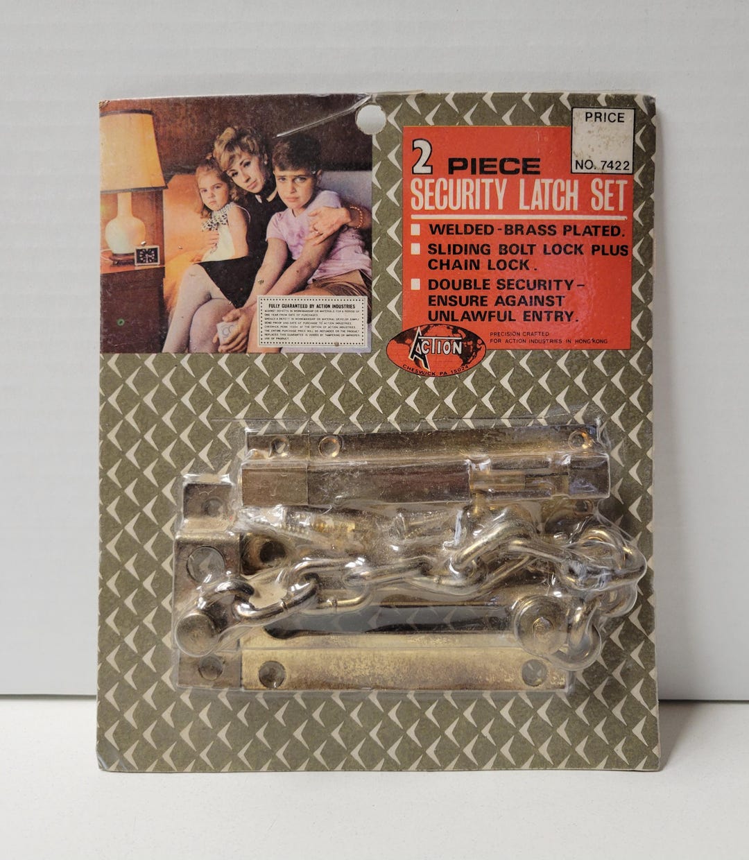 Vintage Welded Brass Sliding Bolt Lock * Latch Set * NOS - Etsy