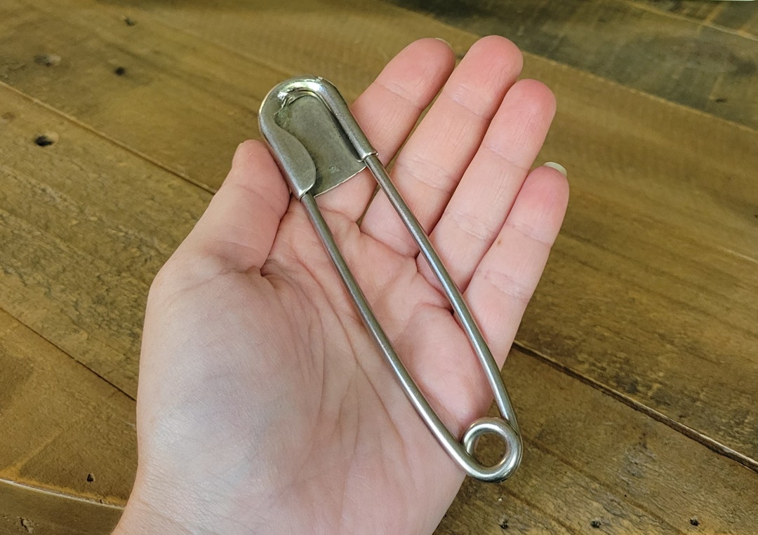Large Brass Safety Pin 5 Inch Industrial Safety Pin - Etsy