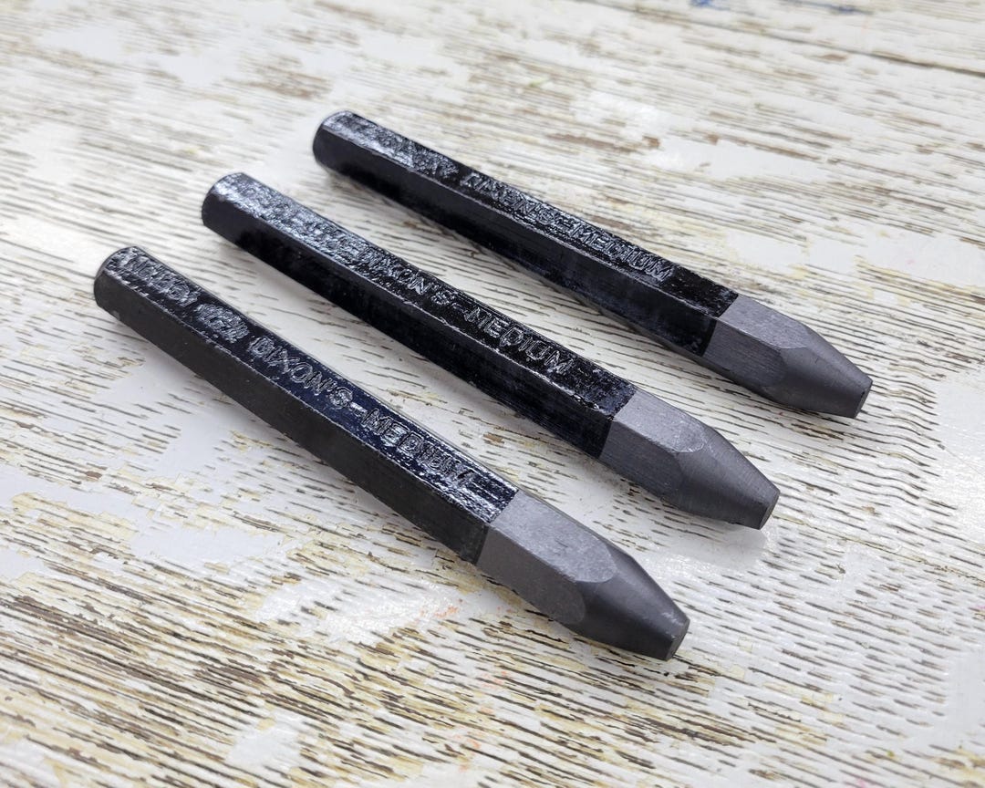 Vintage Dixon Coated Black Graphite Sticks (3) - Etsy