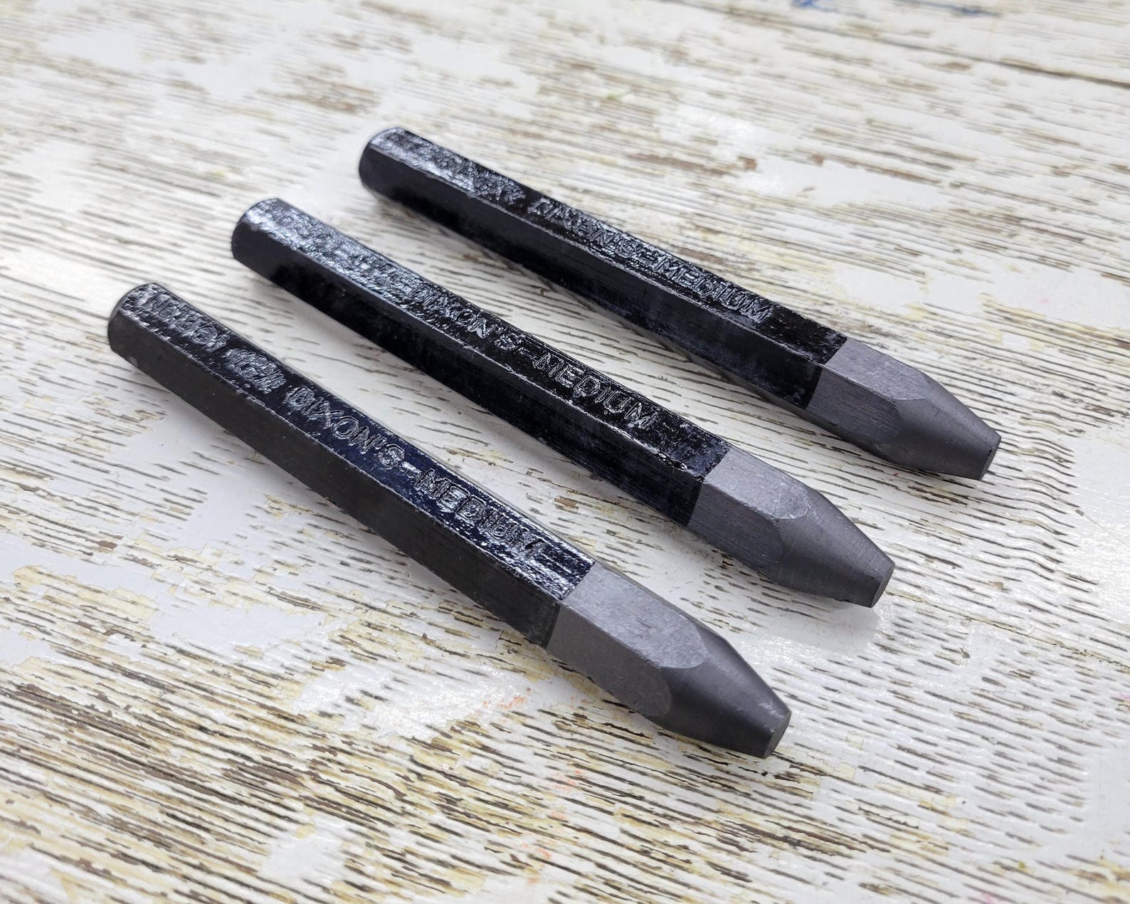 Vintage Dixon Coated Black Graphite Sticks (3) - Etsy