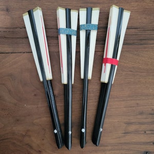 Vintage Japanese Flag Paper Hand Fans 4 - Etsy