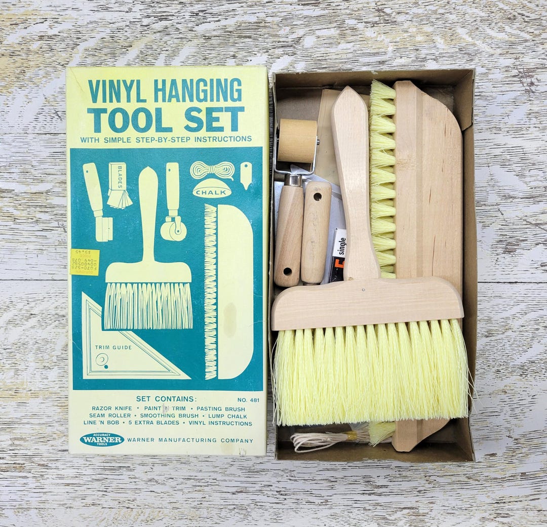Vintage Vinyl Wallpaper Hanging Tool Set * New Old Stock - Etsy