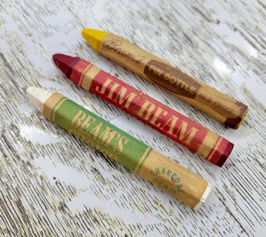 Rare! Jim Beam Kentucky Whiskey Contractor Crayons Advertisement - Etsy