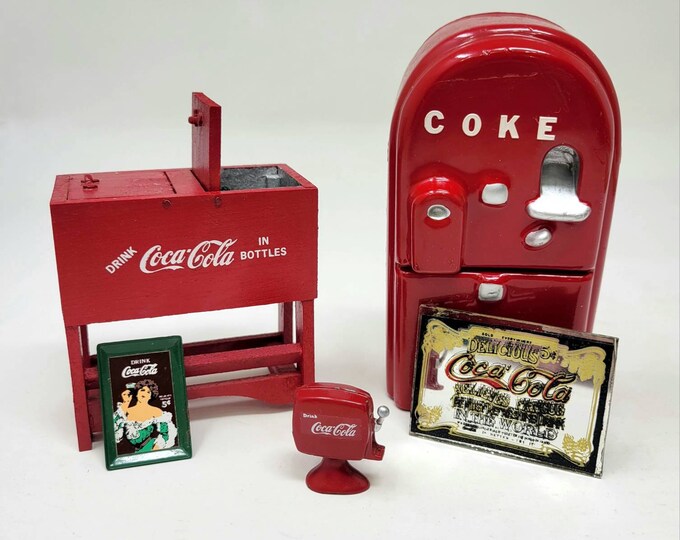 Vintage Miniature House Coca-cola Accessories - Etsy