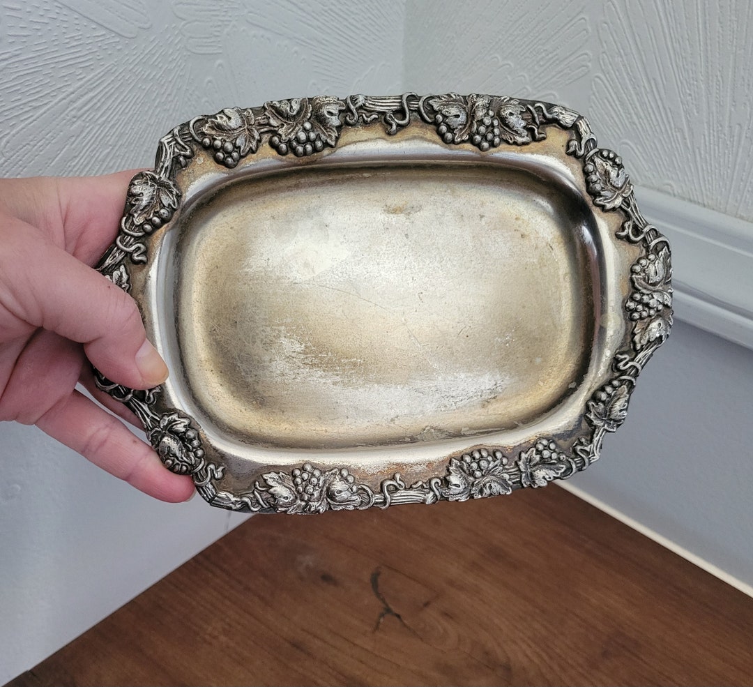 Lehman Brothers EPNS * Silver-plated Grape Motif Dish * New York - Etsy