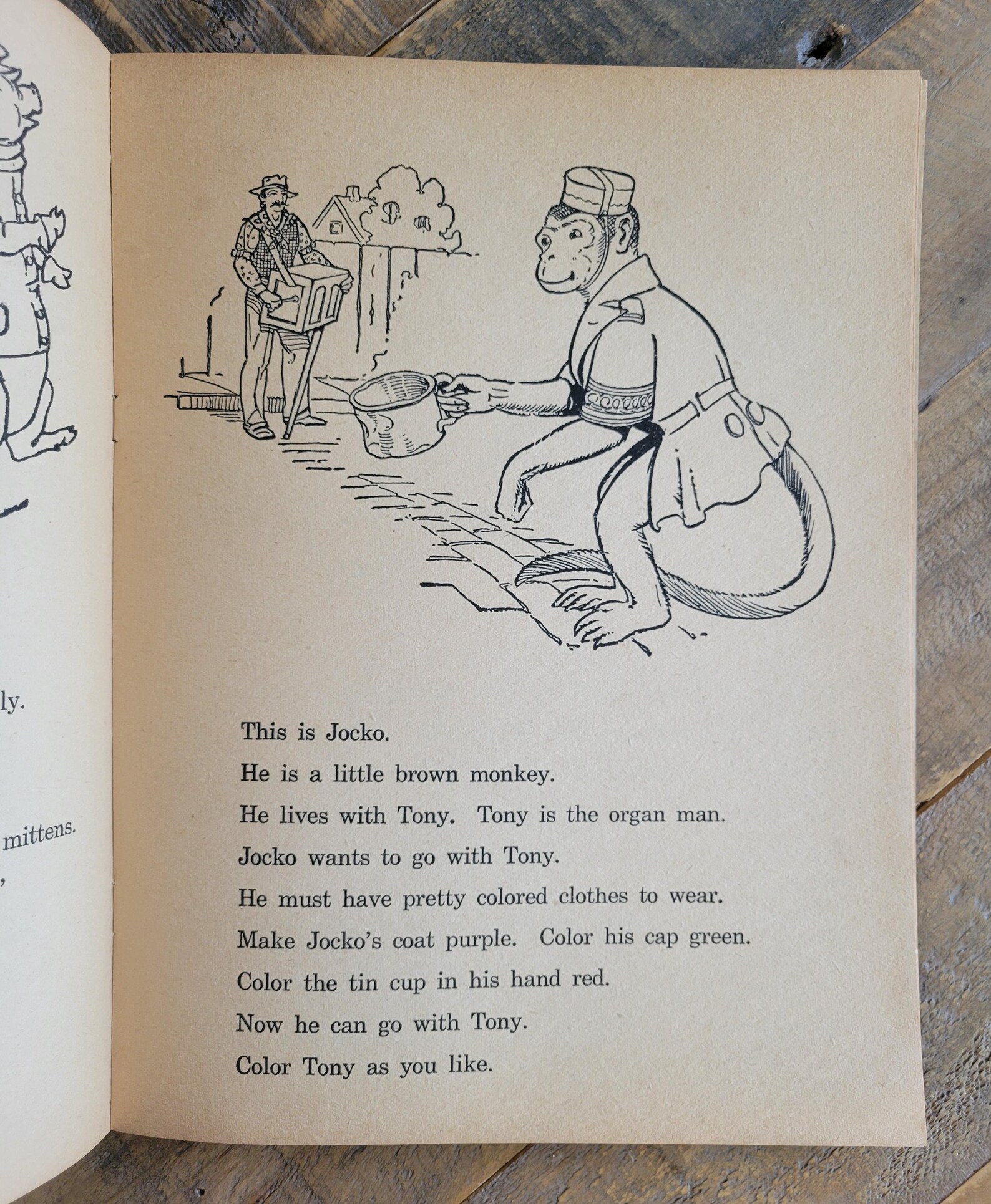 1940s Read Draw and Color * Unused * Vintage Coloring Book * Eileen Fox ...