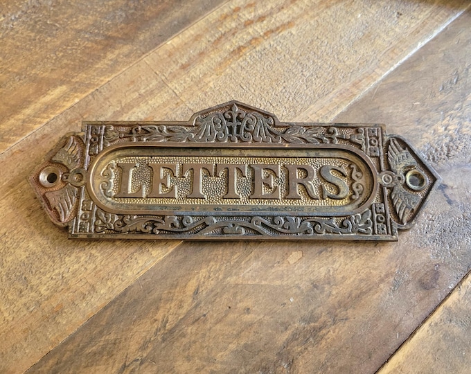 Victorian Bronze Letter Mail Slot - Etsy