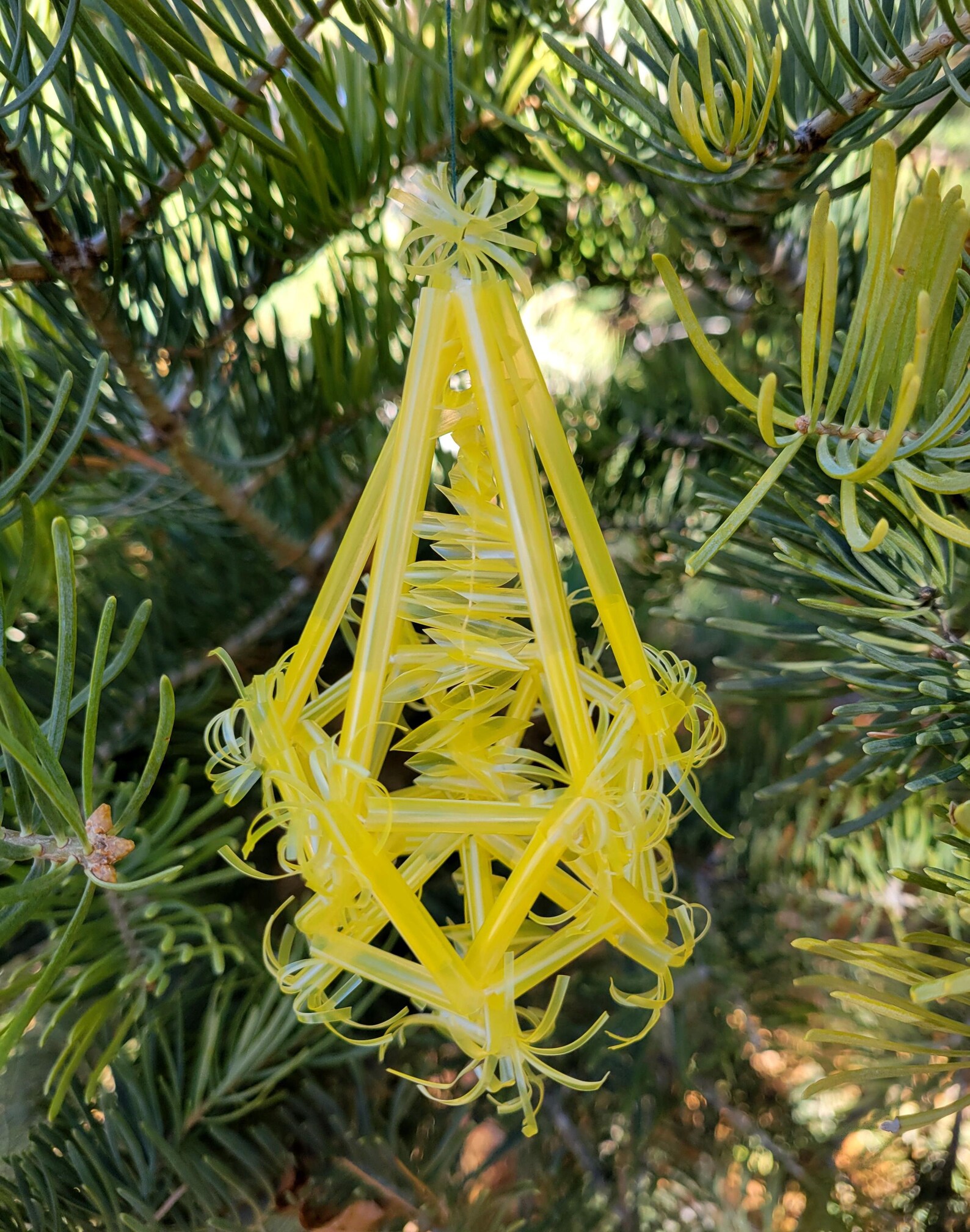Handmade Drinking Straw Christmas Ornament * Lithuanian-american Folk ...