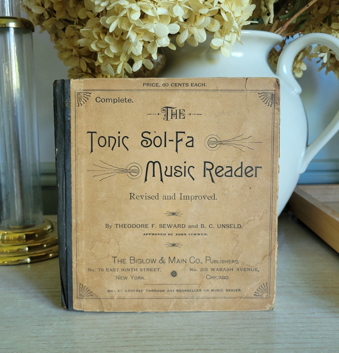 Antique Tonic Sol-fa Music Reader: 1890 Solfege Method Book - Etsy