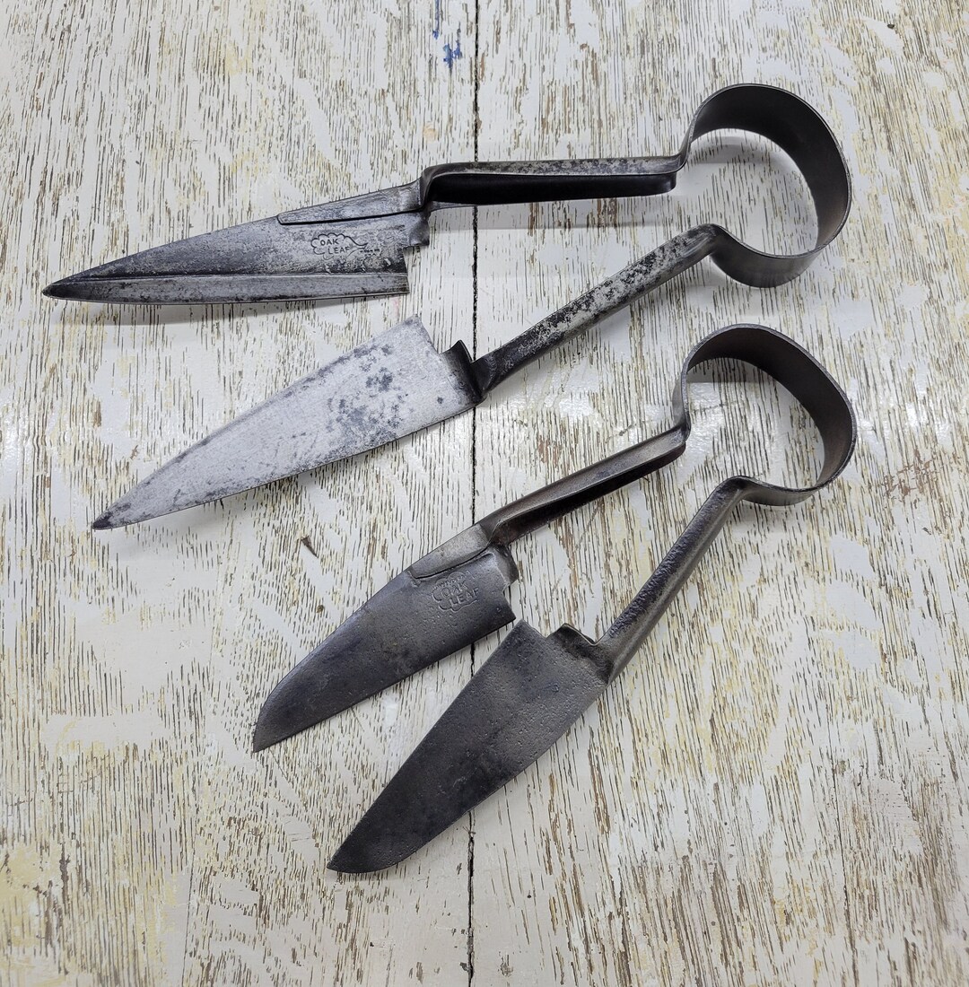 Vintage Oak Leaf Sheep Shears (2) * Wm Enders * St. Louis * Farm Tools ...
