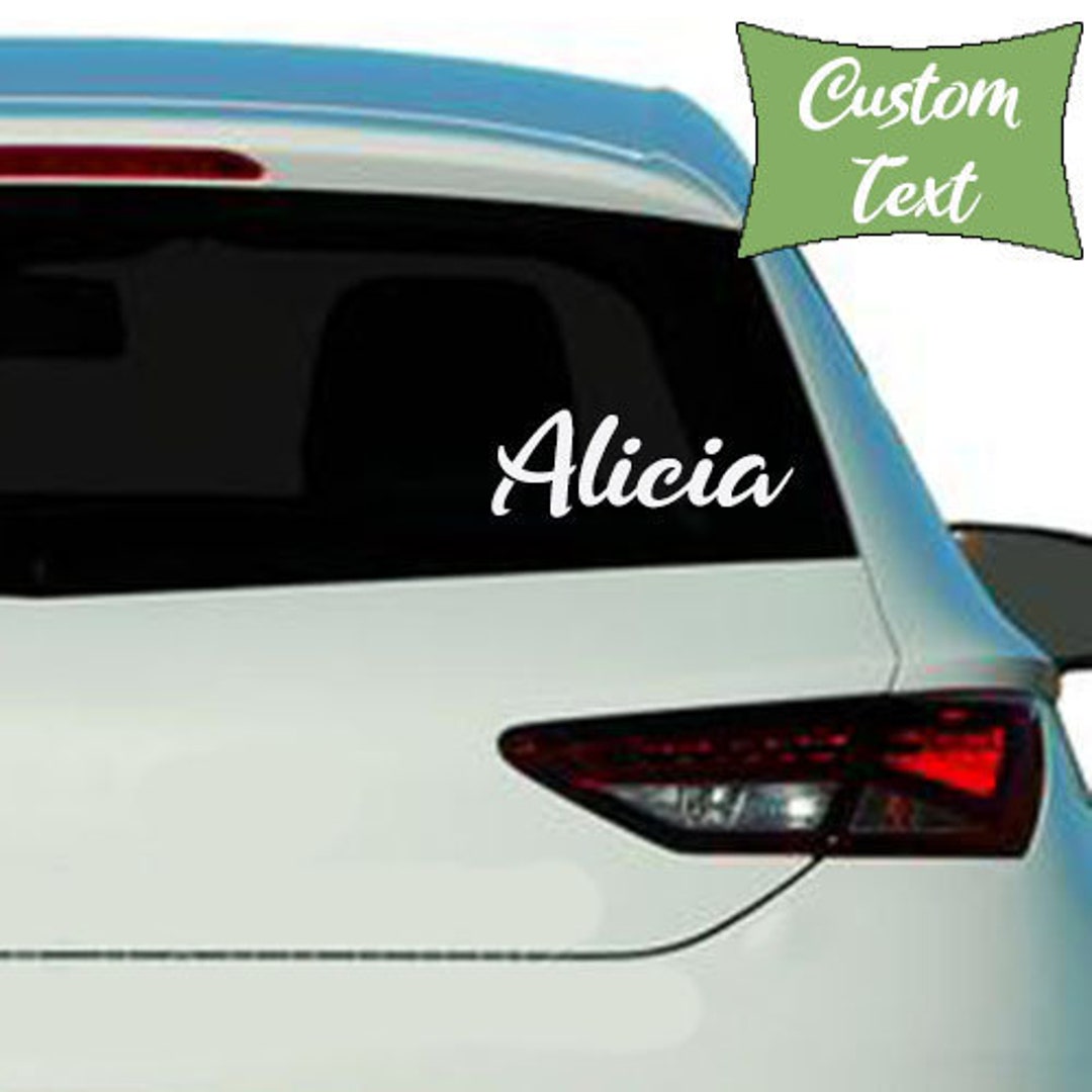 Custom Car Decal Car Name Sticker - Etsy
