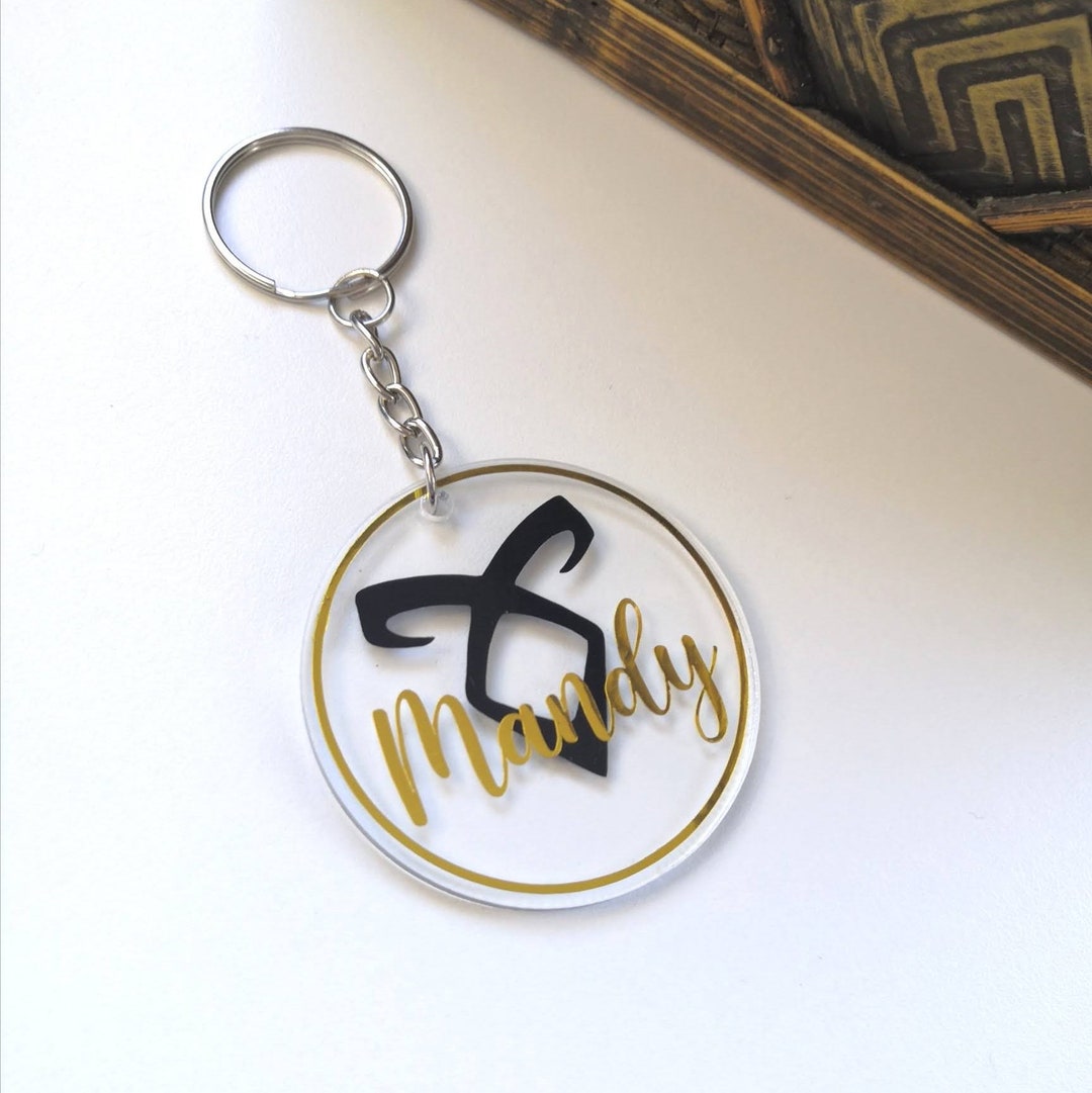 Keychain Shadowhunters Angel Rune with name , Keyring - Etsy España
