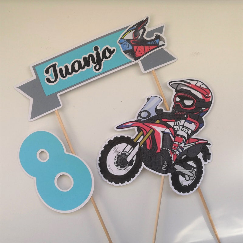 Motocross Cake Topper - Etsy Australia