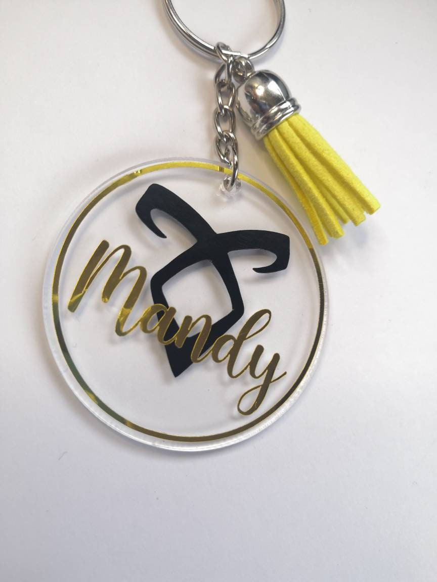 Keychain Shadowhunters Angel Rune with name , Keyring - Etsy España
