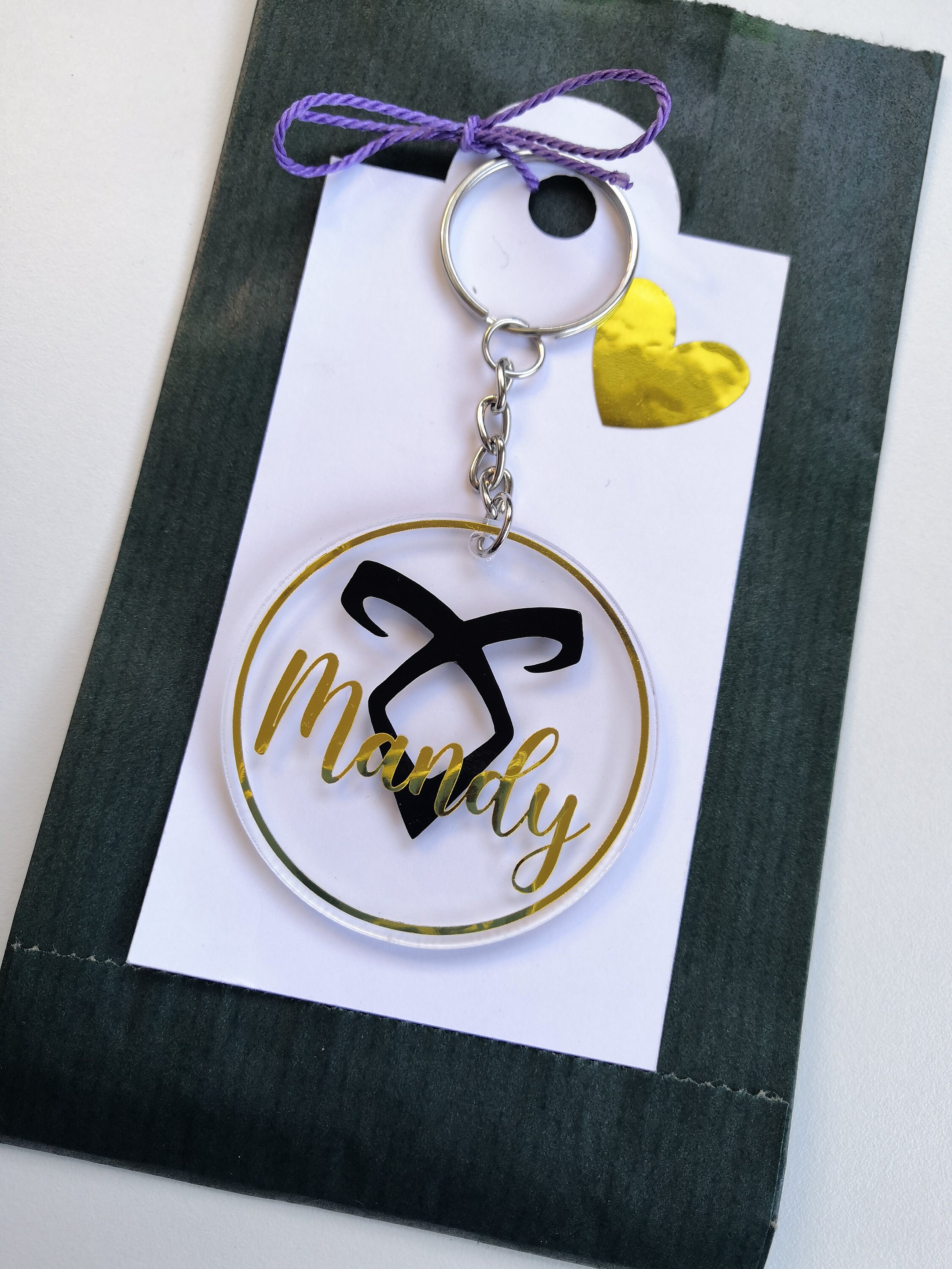 Keychain Shadowhunters Angel Rune with name , Keyring - Etsy España