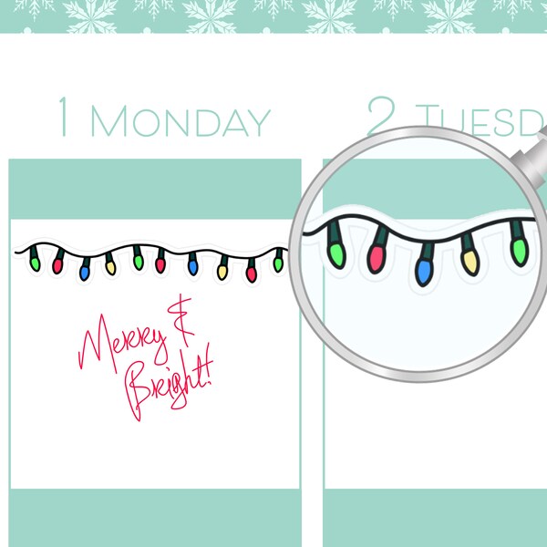 Christmas Light Stickers - Etsy