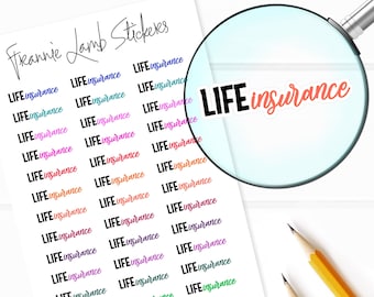 Life Insurance Stickers - Etsy