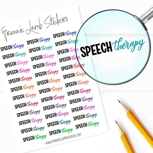Speech Therapy Stickers - Etsy