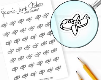 Airplane stickers | Etsy