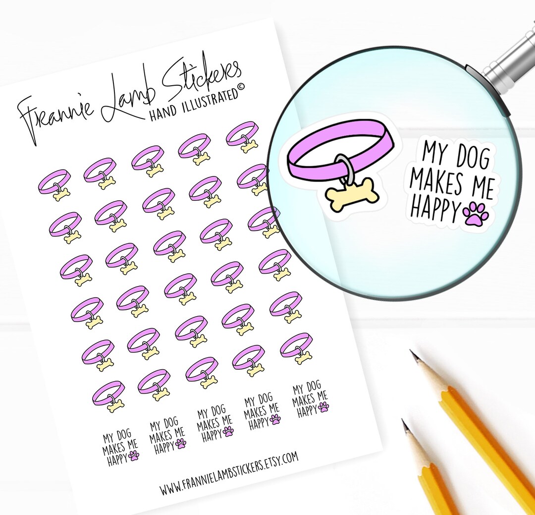 Dog Collar Stickers (1/2