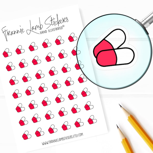 Medication Stickers - Etsy