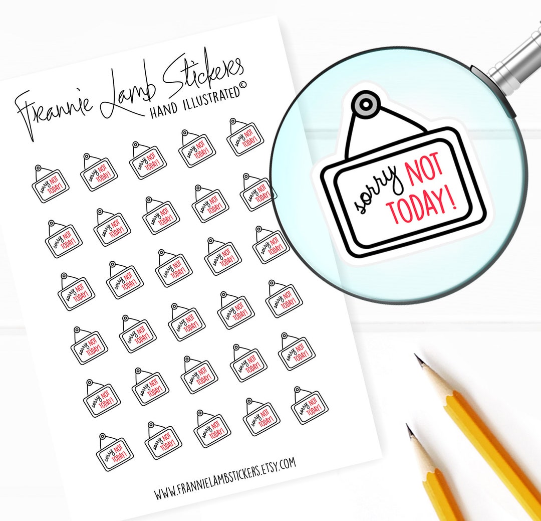 Bad Day Stickers (1/2" Each), Planner Stickers, Mood Stickers for ...