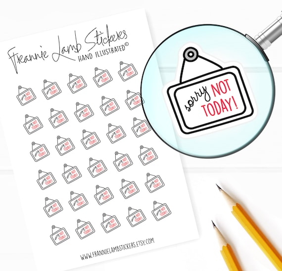 Bad Day Stickers 1/2 Each Planner Stickers Mood - Etsy