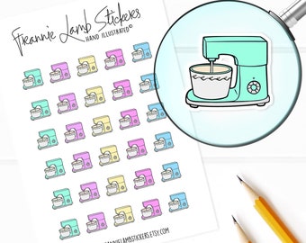Printable Vintage BAKING Stickers Digital File Instant - Etsy