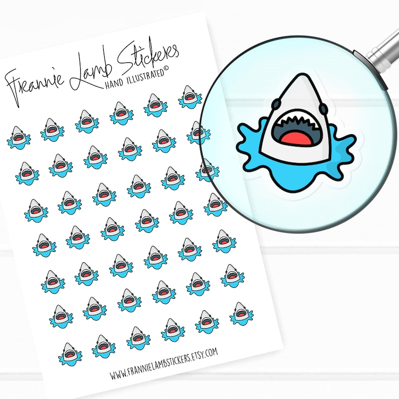 Shark Stickers - Etsy