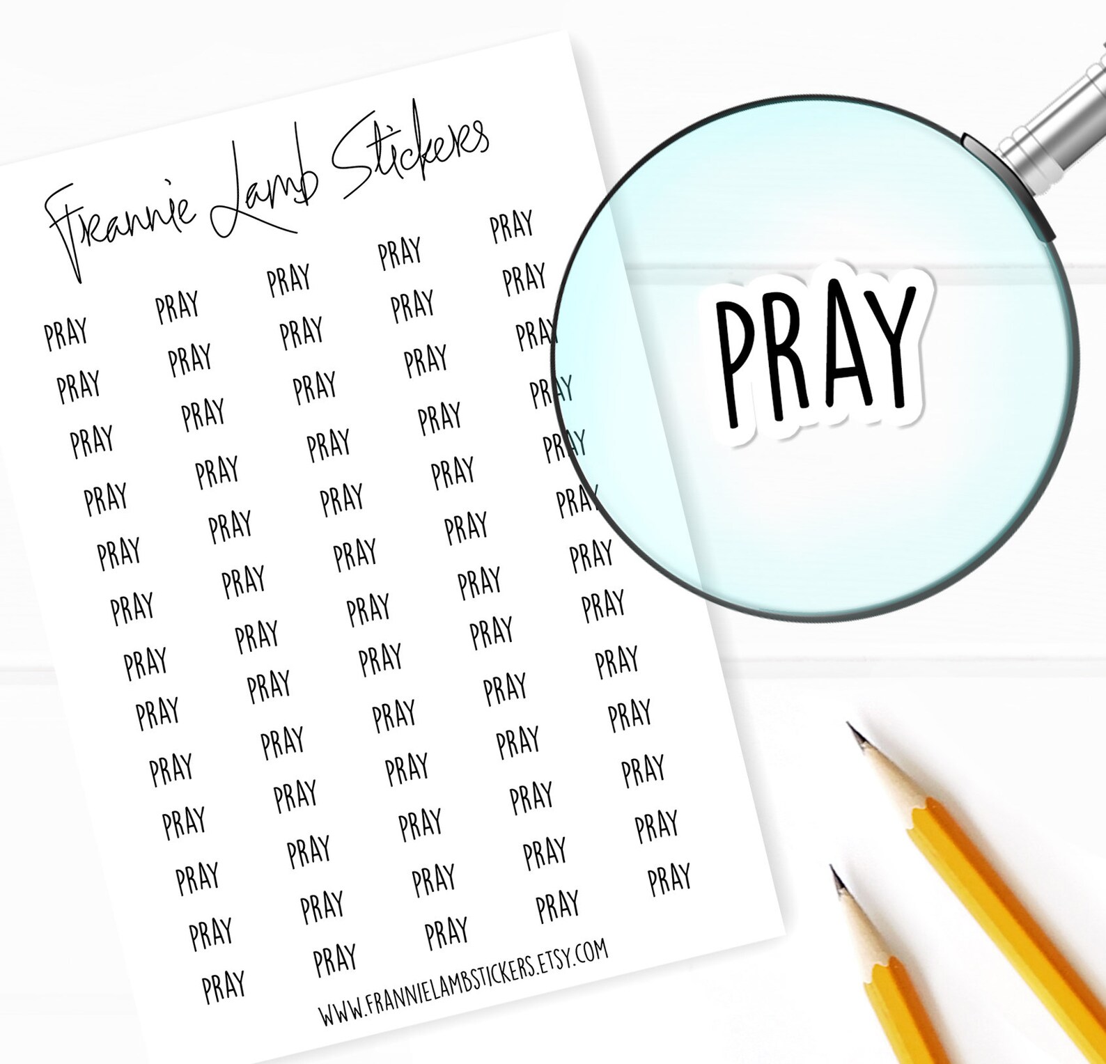 Pray Stickers 52 Stickers/Labels Stickers for Planner | Etsy