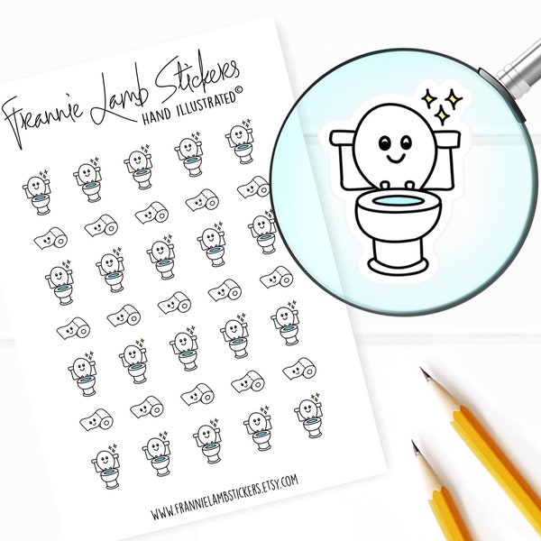 Toilet Sticker - Etsy