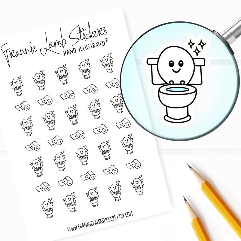 Toilet Sticker - Etsy