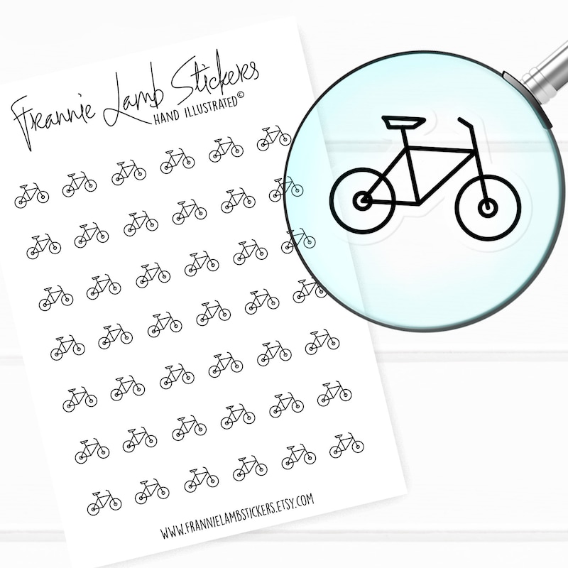 Bicycle Stickers - Etsy